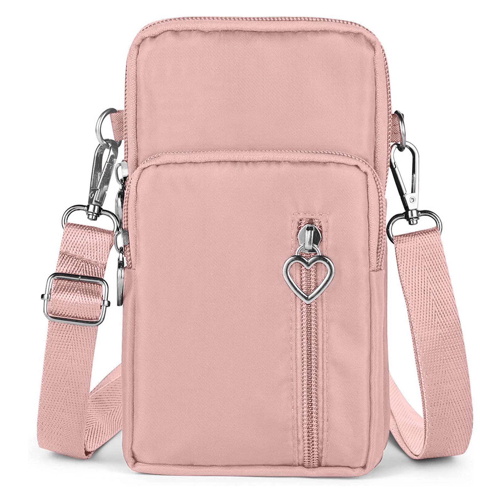 Small Cell Phone Pouch - Women's Crossbody Purse Bag, Nylon Lightweight ...