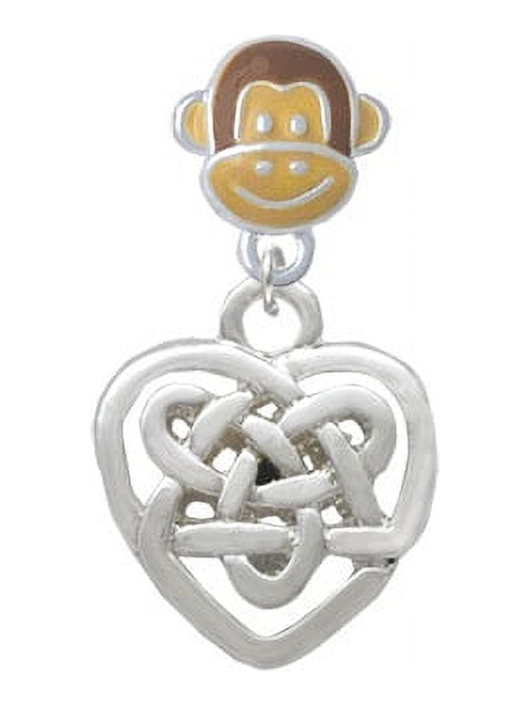Small Celtic Heart Knot - Monkey Face Charm Bead - Walmart.com