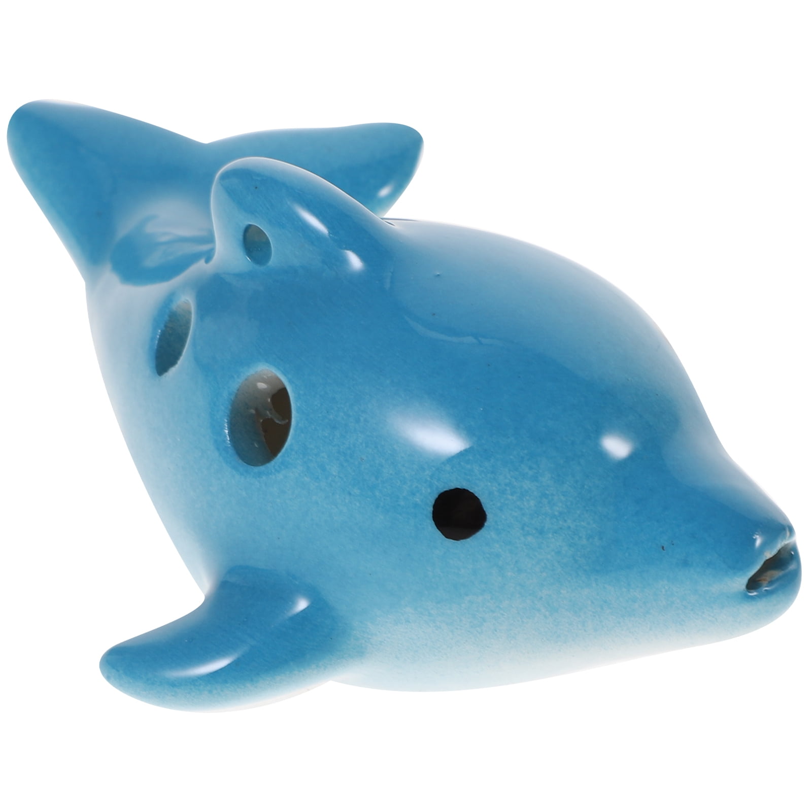 Small Ceramic Ocarina Dolphin Ocarina Portable 6-hole Ocarina for Kids ...