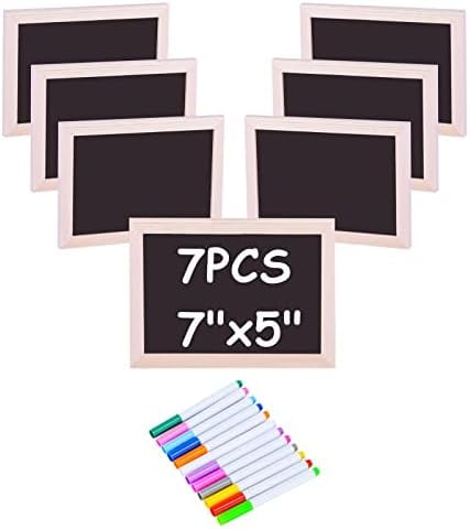 Small Chalkboard with Frames, Mini Wooden Double Sided Chalkboards ...