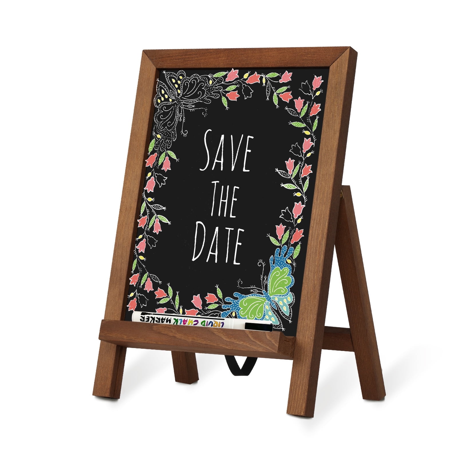 Small Chalkboard Signs with Stand 10" x 14" Slate Chalk-Board Magnetic ...