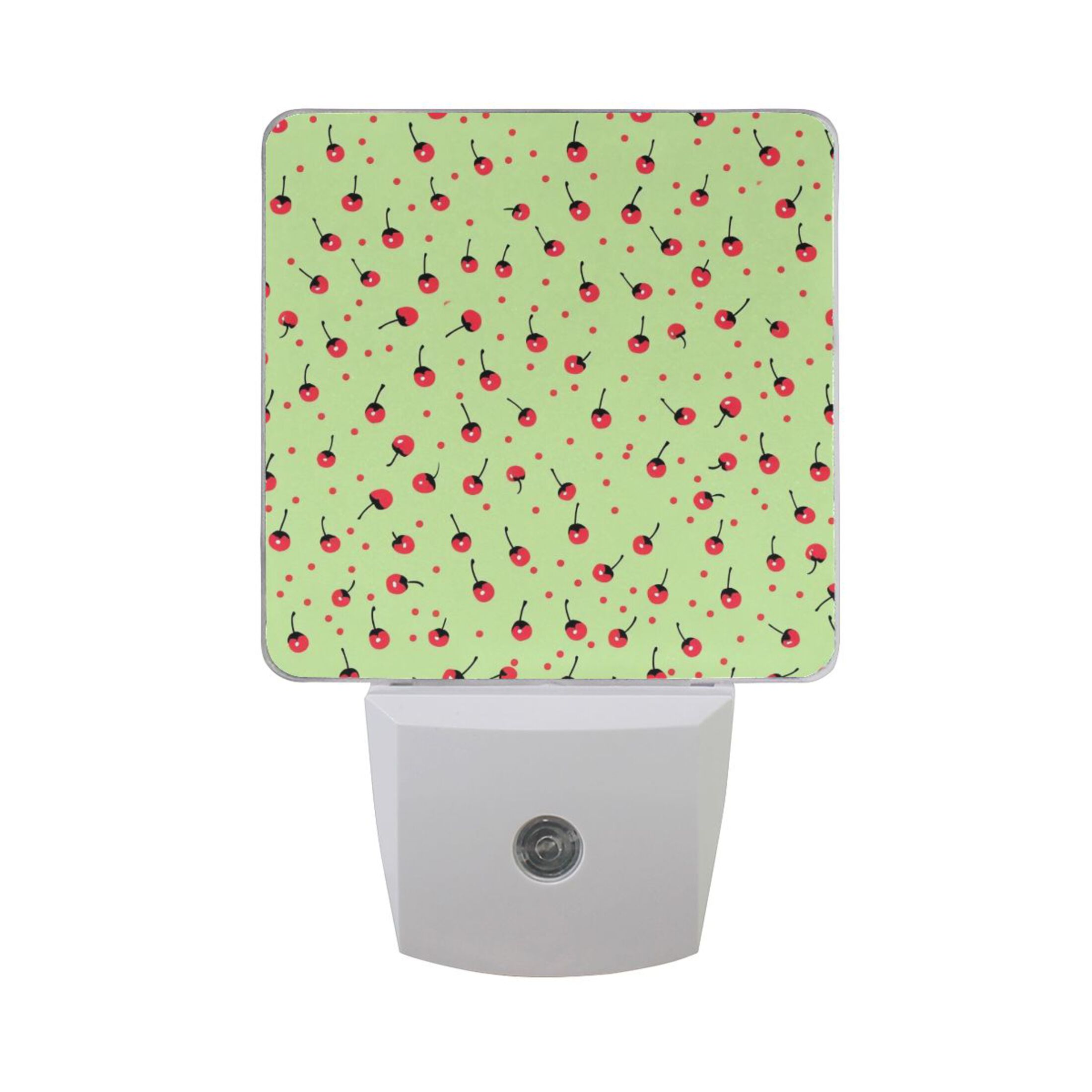 Small Cherry Fruits LED Night Light Dusk to Dawn Sensor 2 Pack Plug-in ...