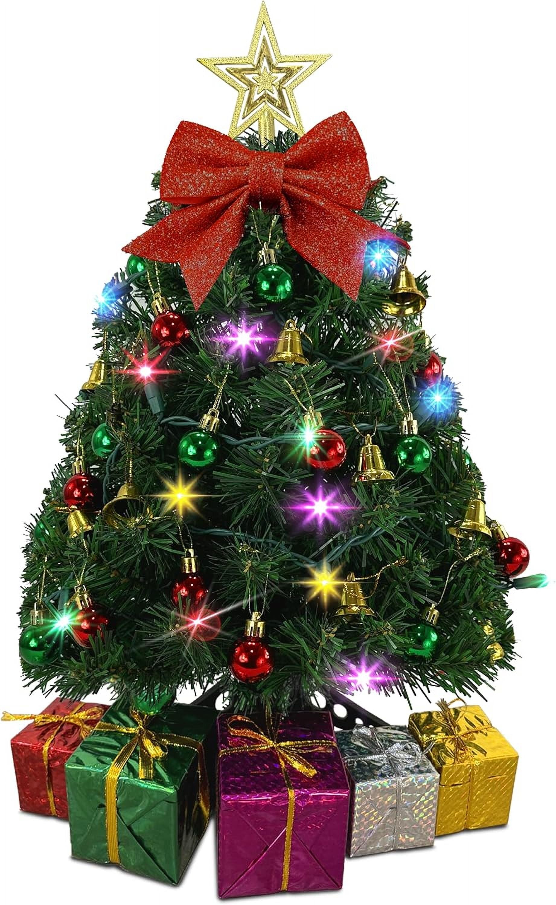 Small Christmas Tree with Lights - 23 Inch Mini Tabletop Christmas Tree ...