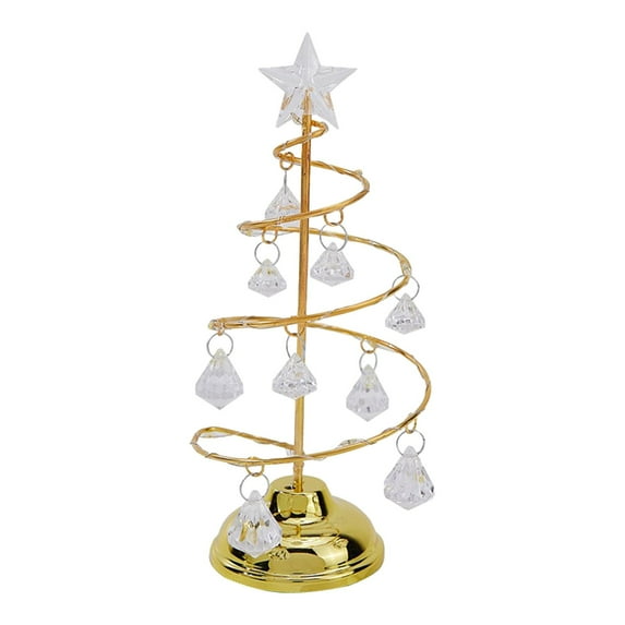 Small Christmas Tree with Lights, 7.48in Table Top Pre-lit Artificial ...