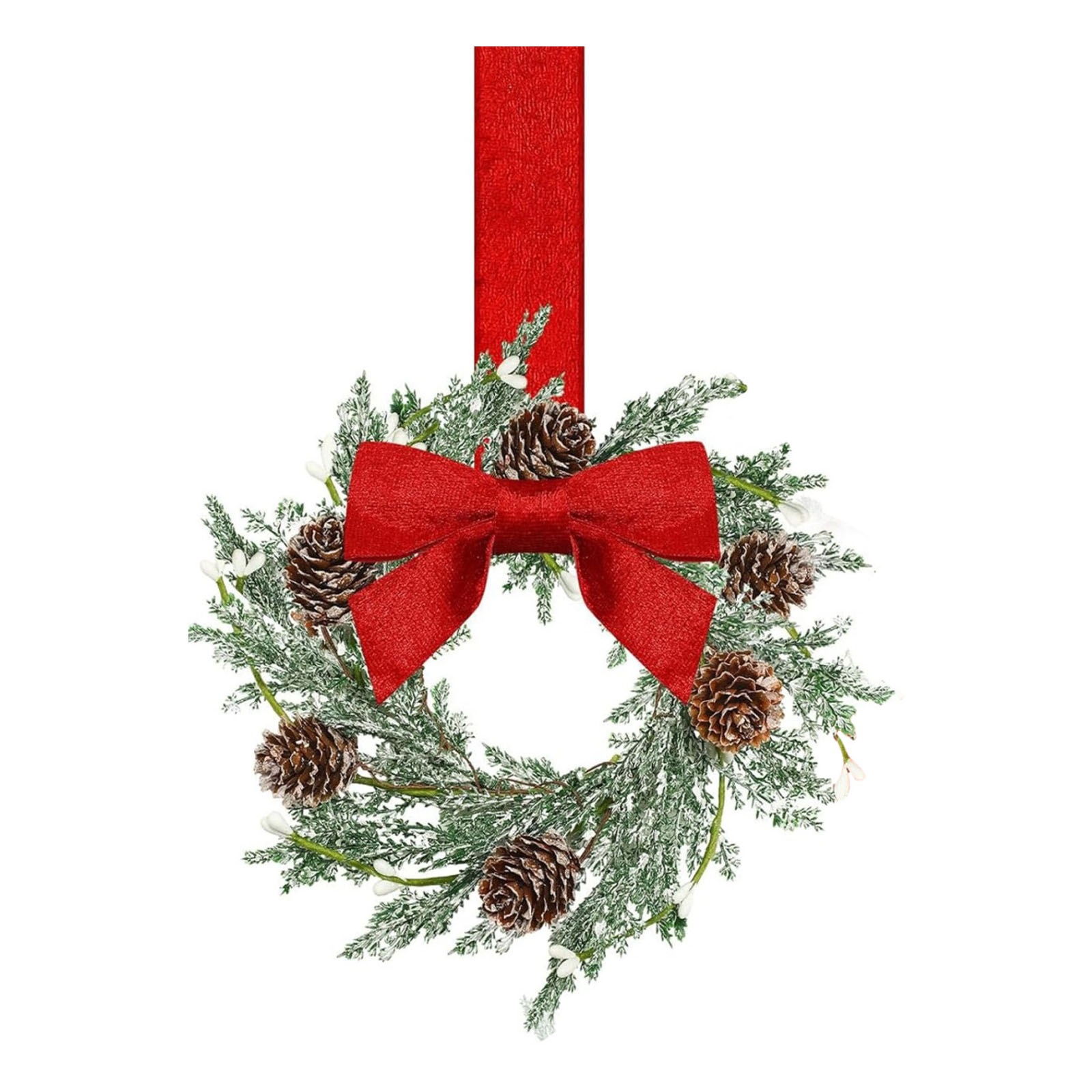 Small Christmas Wreath, 6 Pcs Mini Christmas Wreaths for Cabinets ...
