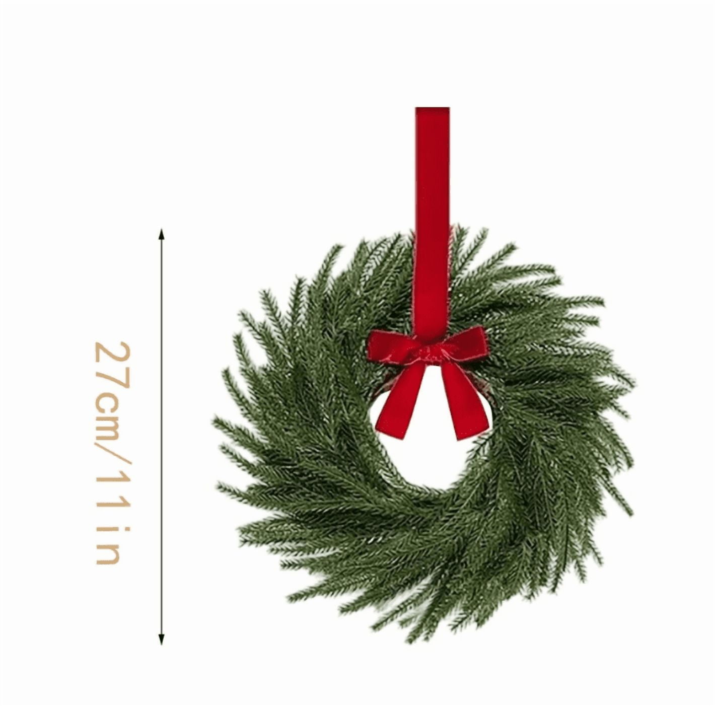 Small Christmas Wreaths for Cabinets Kitchen, 1 Pc Mini Wreaths with ...