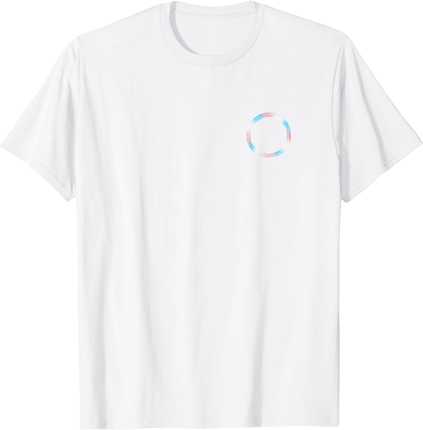 Small Circle Subtle Trans Pride Flag Transgender Rights LGBT T-Shirt ...