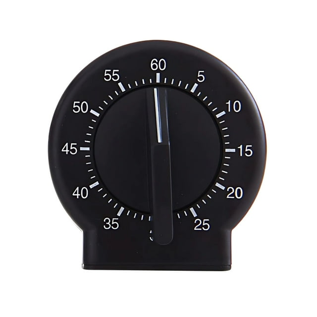 Small Circular Mechanical Timer, Silent Rotating Timer, 60-Minute ...