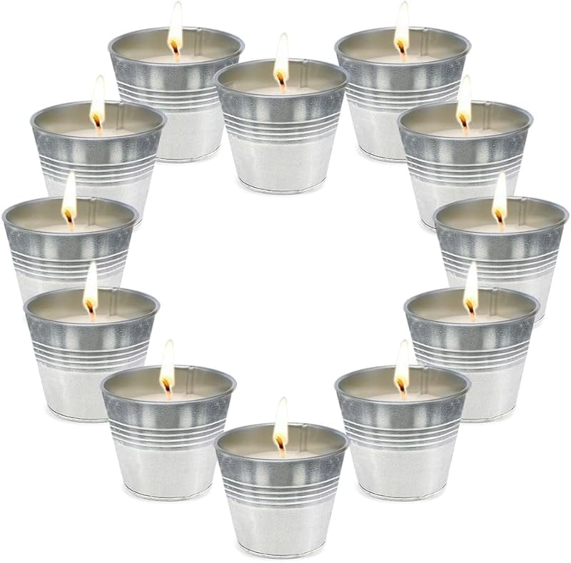 Small Citronella Candles Outdoor Bulk Natural Soy Wax Lemongrass ...