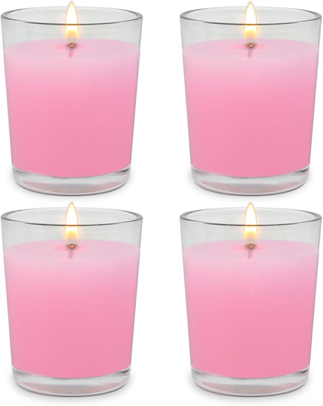 Small Citronella Candles Outdoor and Indoor, Yellow Soy Wax Votive ...
