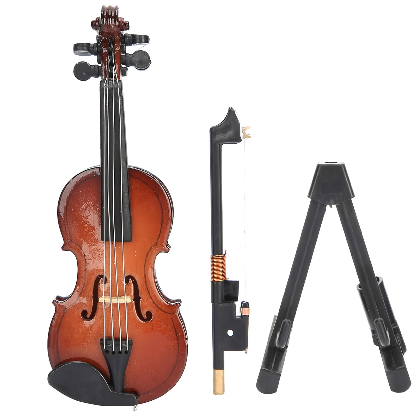 Small Classical Violin Model Handcrafted Collectible with Display Stand ...
