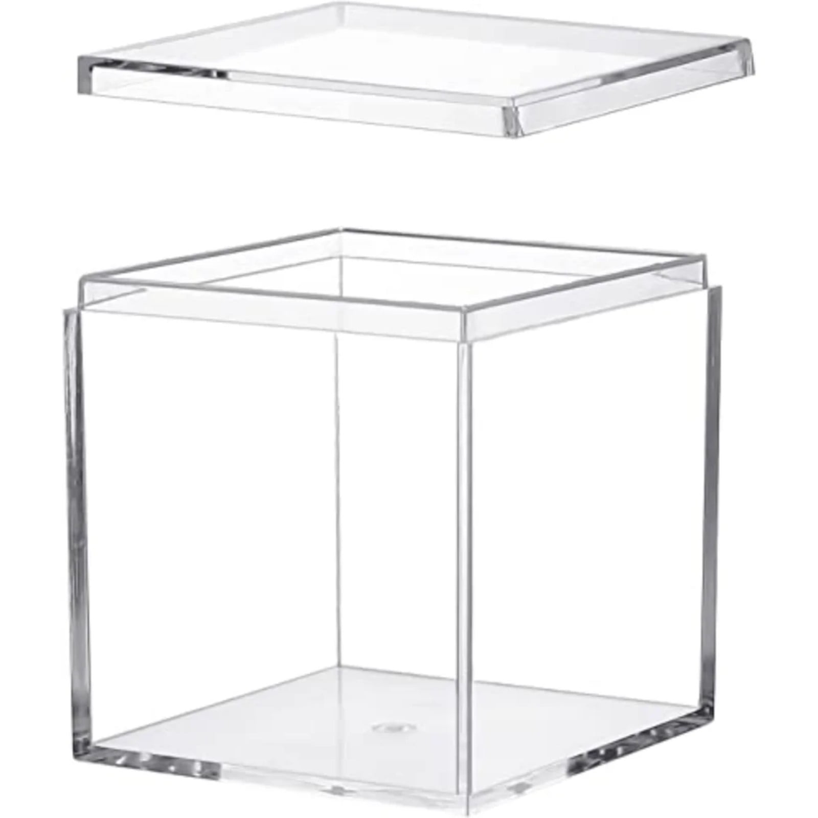 Small Clear Acrylic Box with Lid,Square Cube Small Container,2.5x2.5x2 ...