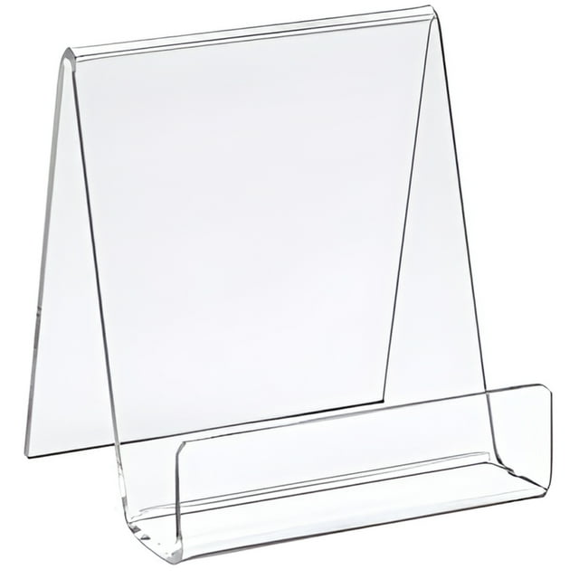 Small Clear Acrylic Countertop Easel: Display Stand for 1 Book, DVD ...