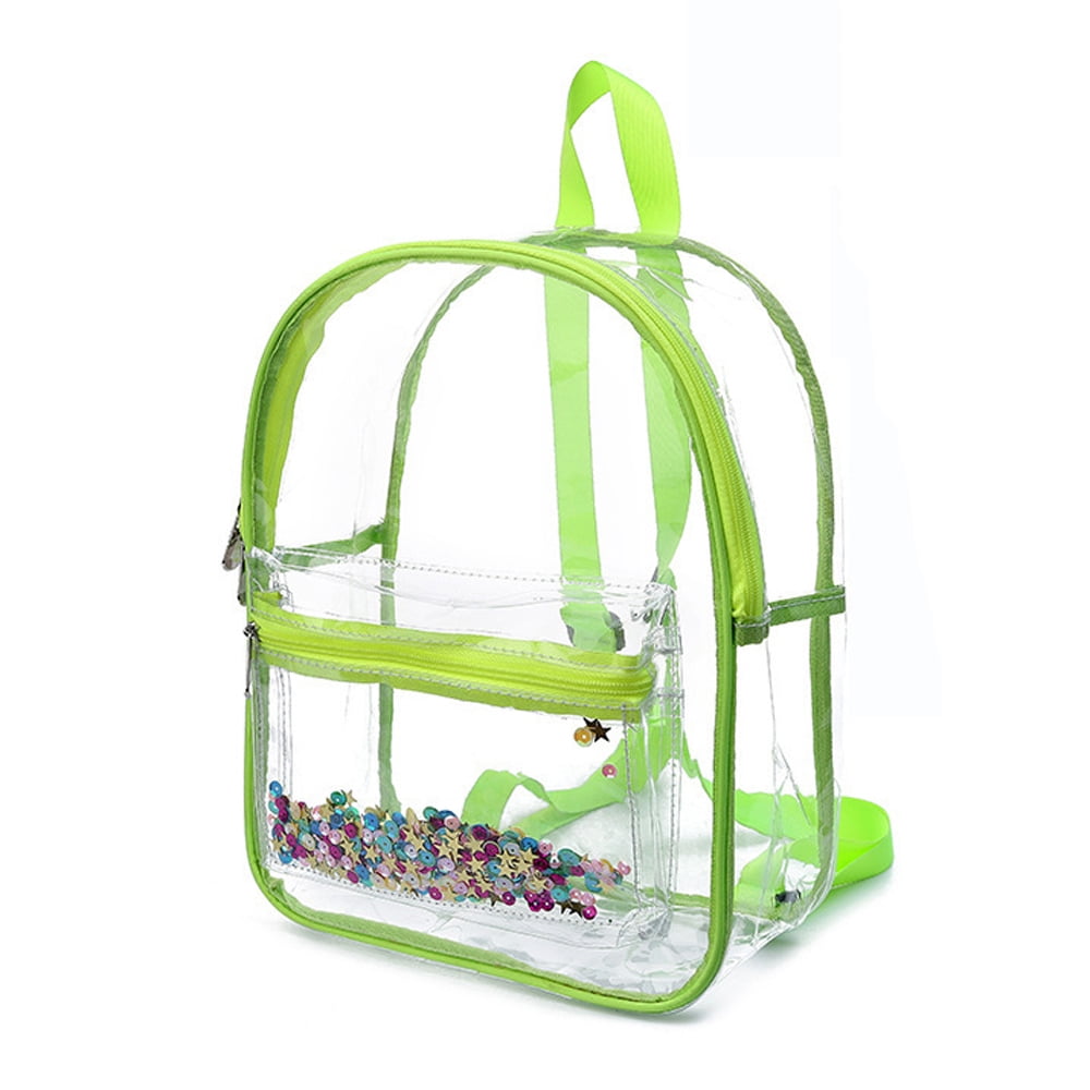 Small Clear Backpack Stadium Approved,PVC Clear Shoulder Backpacks for ...