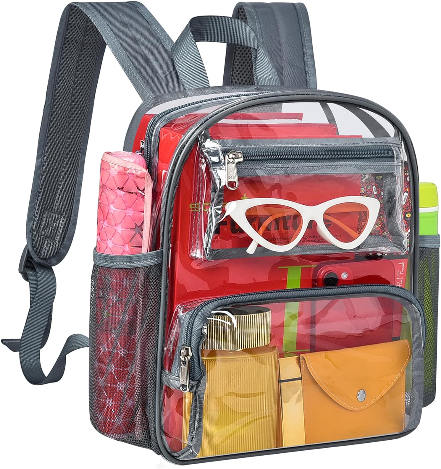 Small Clear Backpack Stadium Approved for Women Clear Bag for Stadium ...