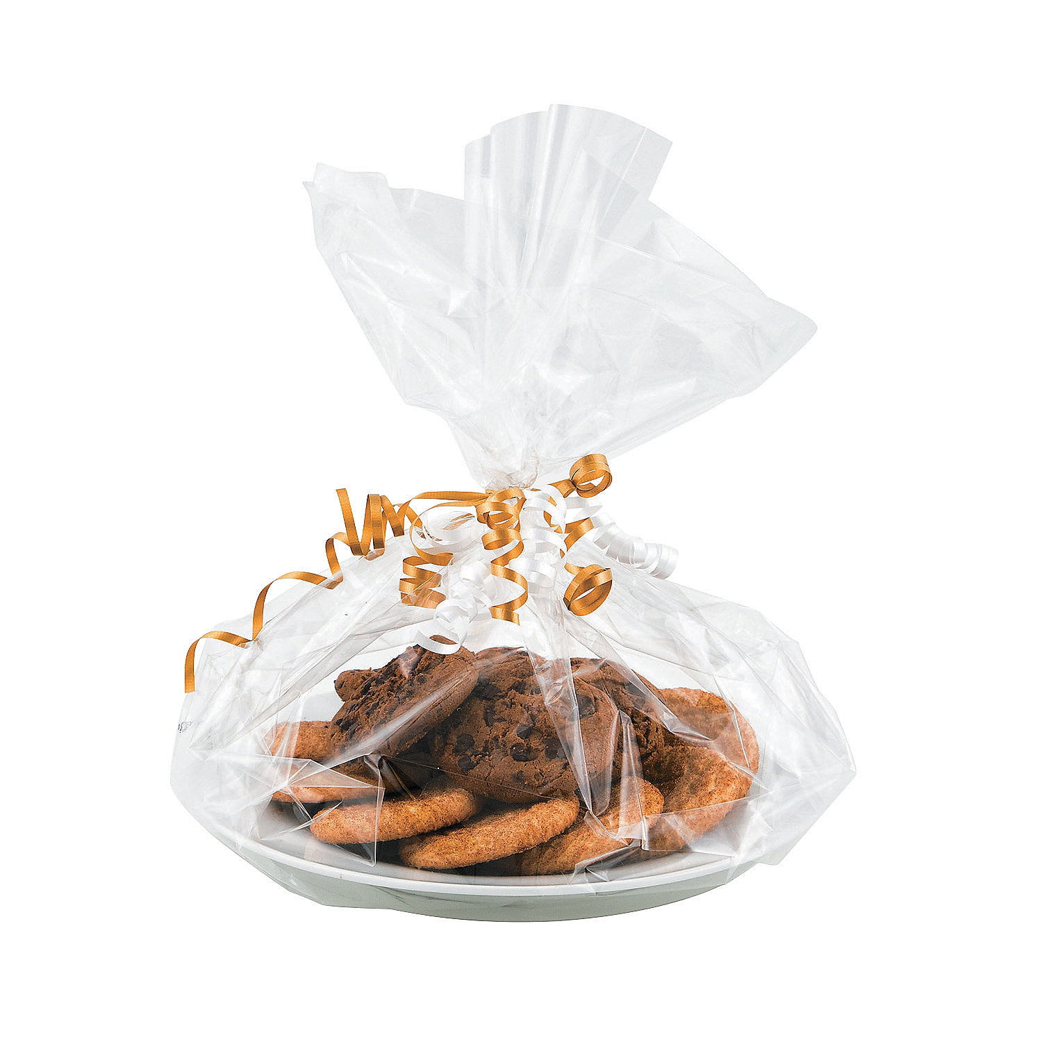 Small Clear Cellophane Basket Bags - 6 Pieces - Walmart.com
