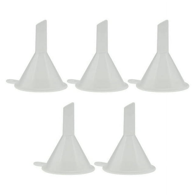 Walmart Mini Plastic Funnels (5Pack), Clear, Leak Proof, for Bottle ...