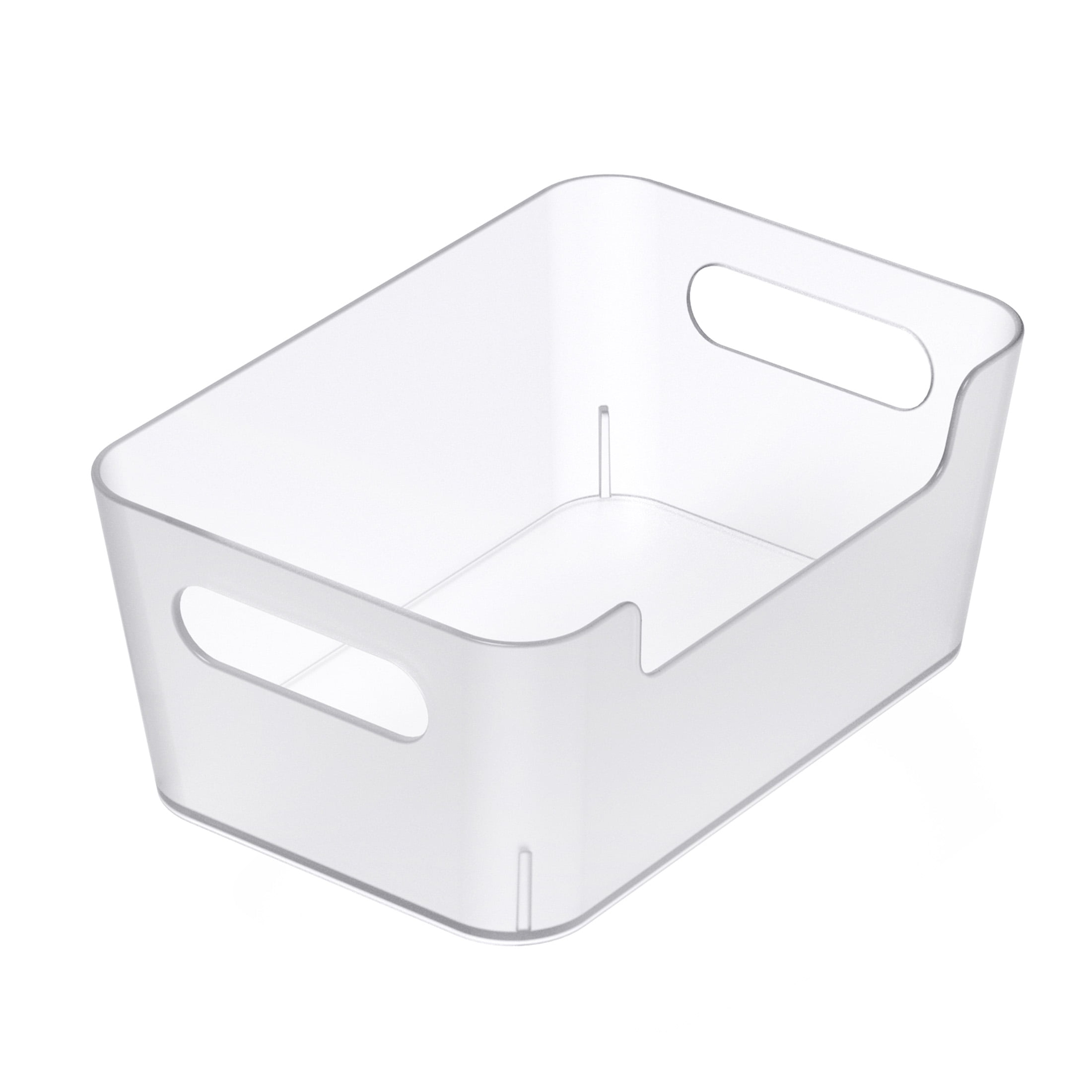 Small Clear Open Storage Bin by Simply Tidy - Plastic Organizer with ...