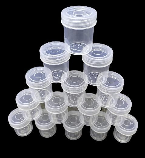 Small Clear Plastic Jars with ScrewOn Lids 10 ml 1 onz 50 - Walmart.com