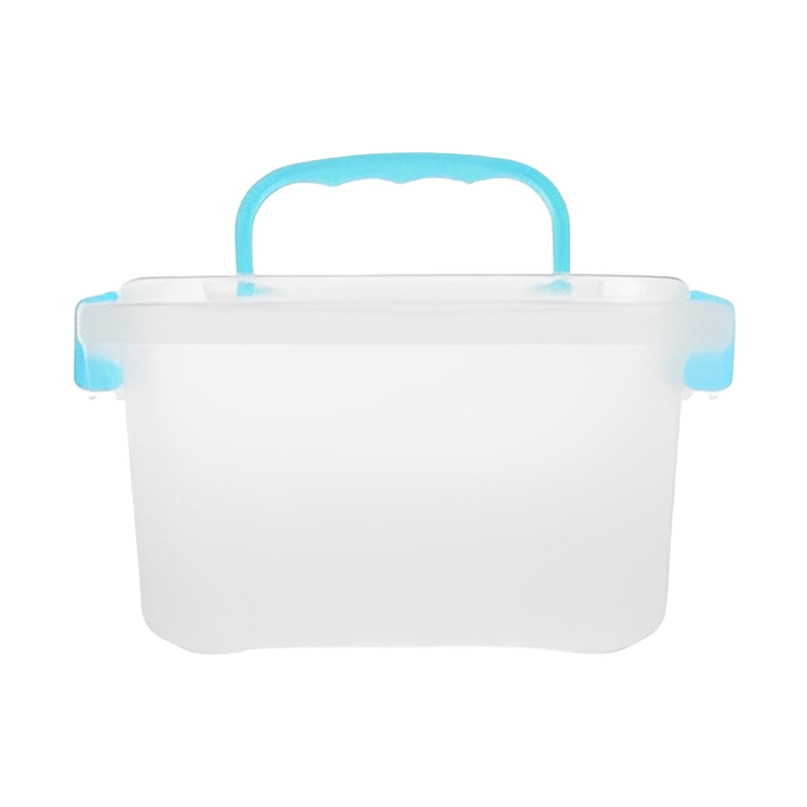 Small Clear Plastic Storage Bins with Handle, Portable Desktop ...