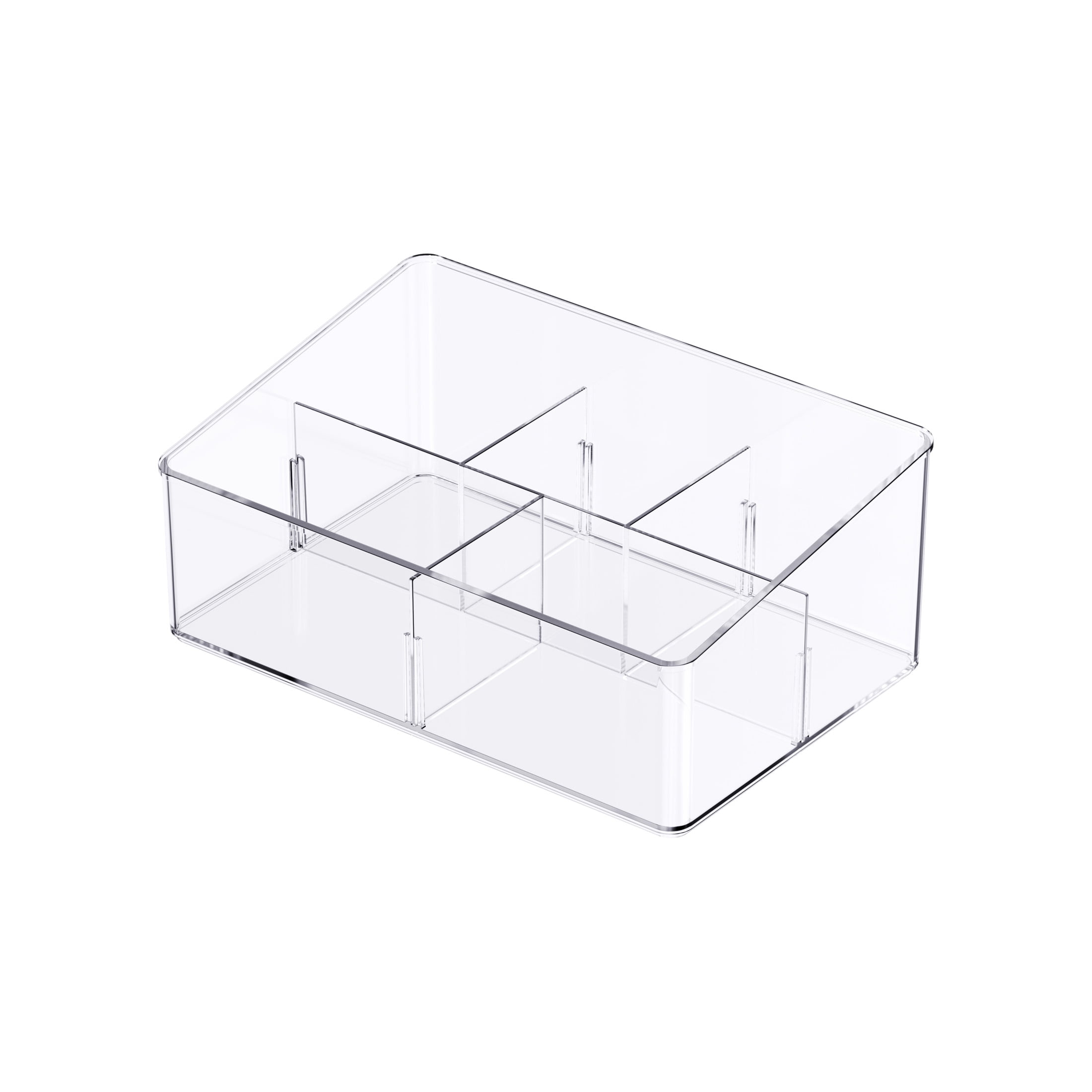 Small Clear Stacking Plastic Desktop Organizer by Simply Tidy - 5 ...