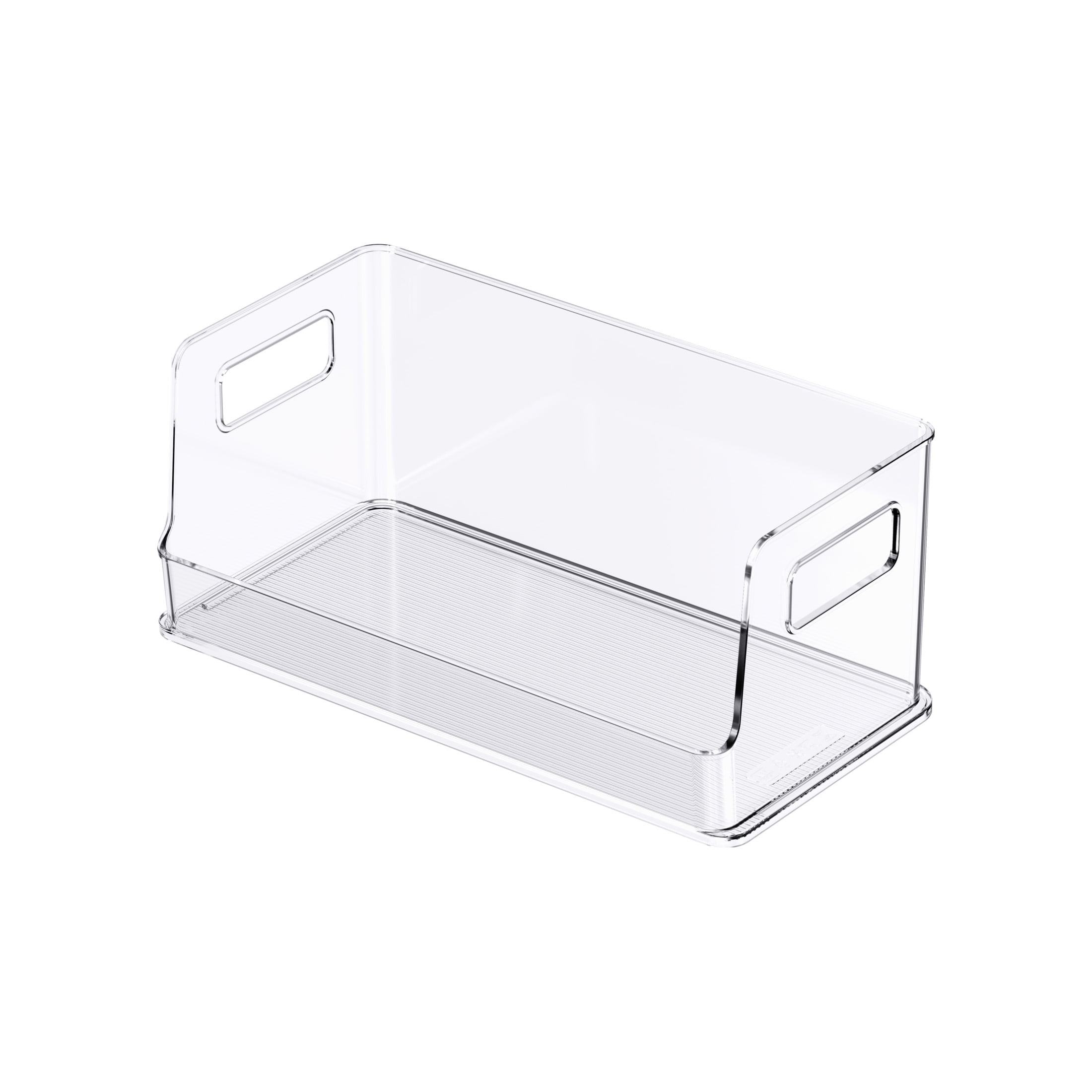 Small Clear Stacking Plastic Open Bin by Simply Tidy - Durable Storage ...
