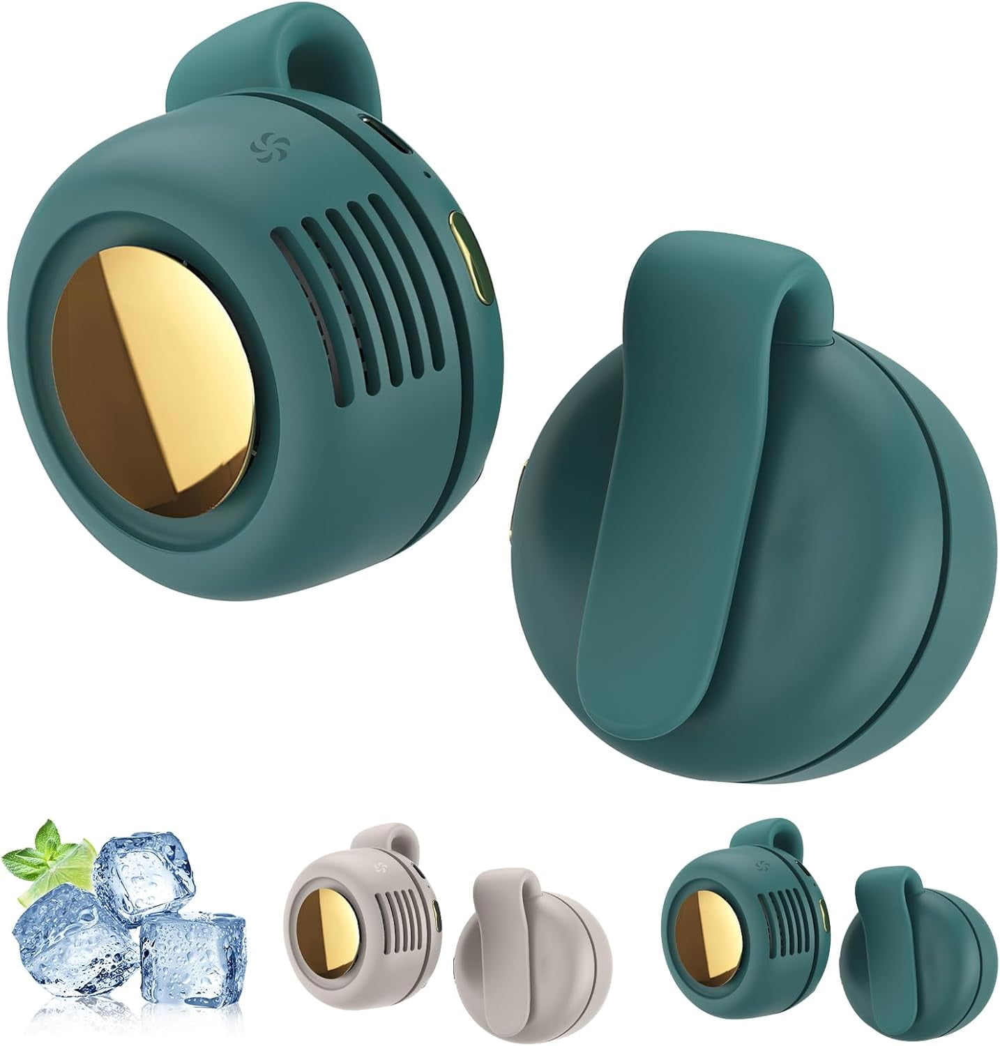 Small Clip Fan, Portable Silent Mini Bladeless Fan Clip On, 3-Speed ...