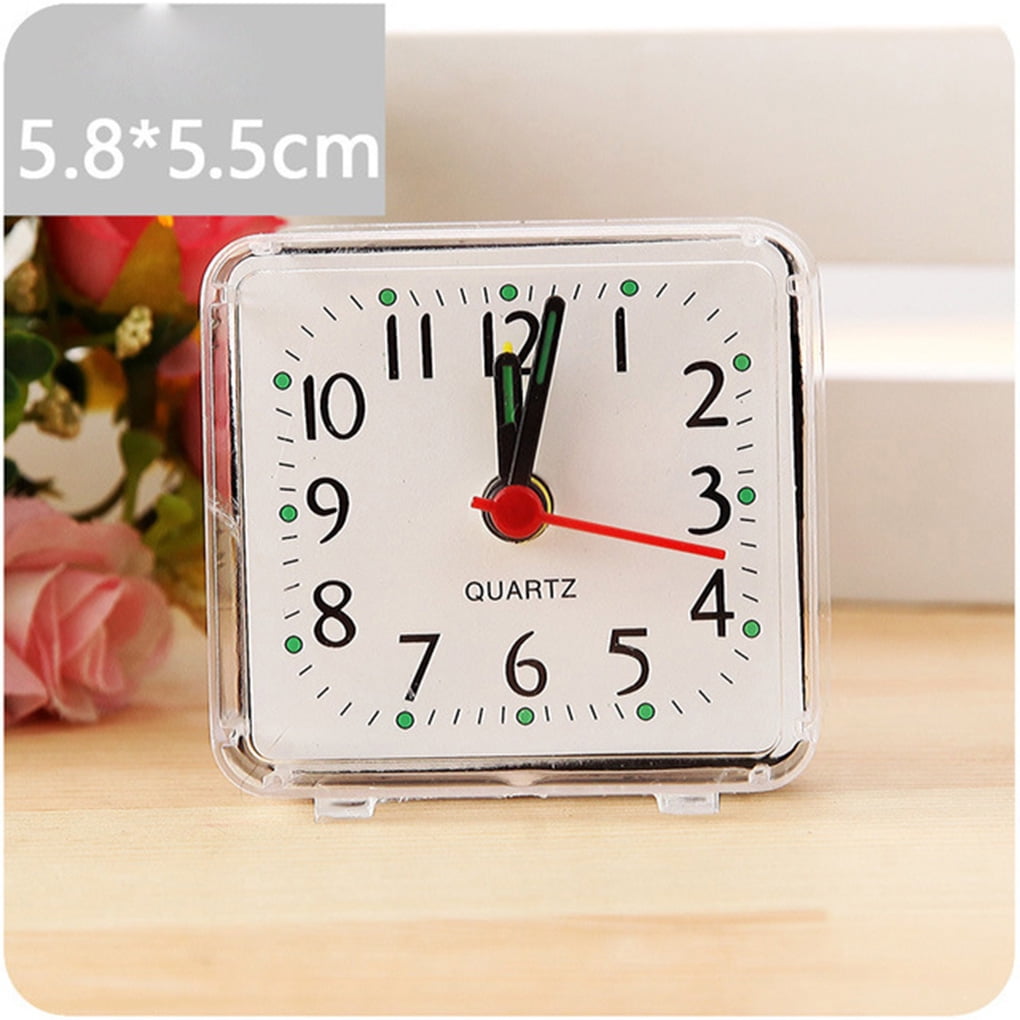 Mini Quartz Alarm Clock, Battery Powered, for Home Bedroom Kids Room ...