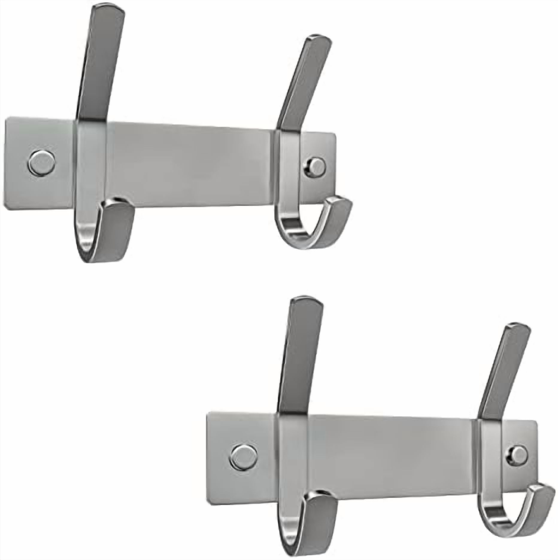 Small Coat Rack Wall Mount – Brushed Nickel 6 Inch Stainless Steel Hook ...