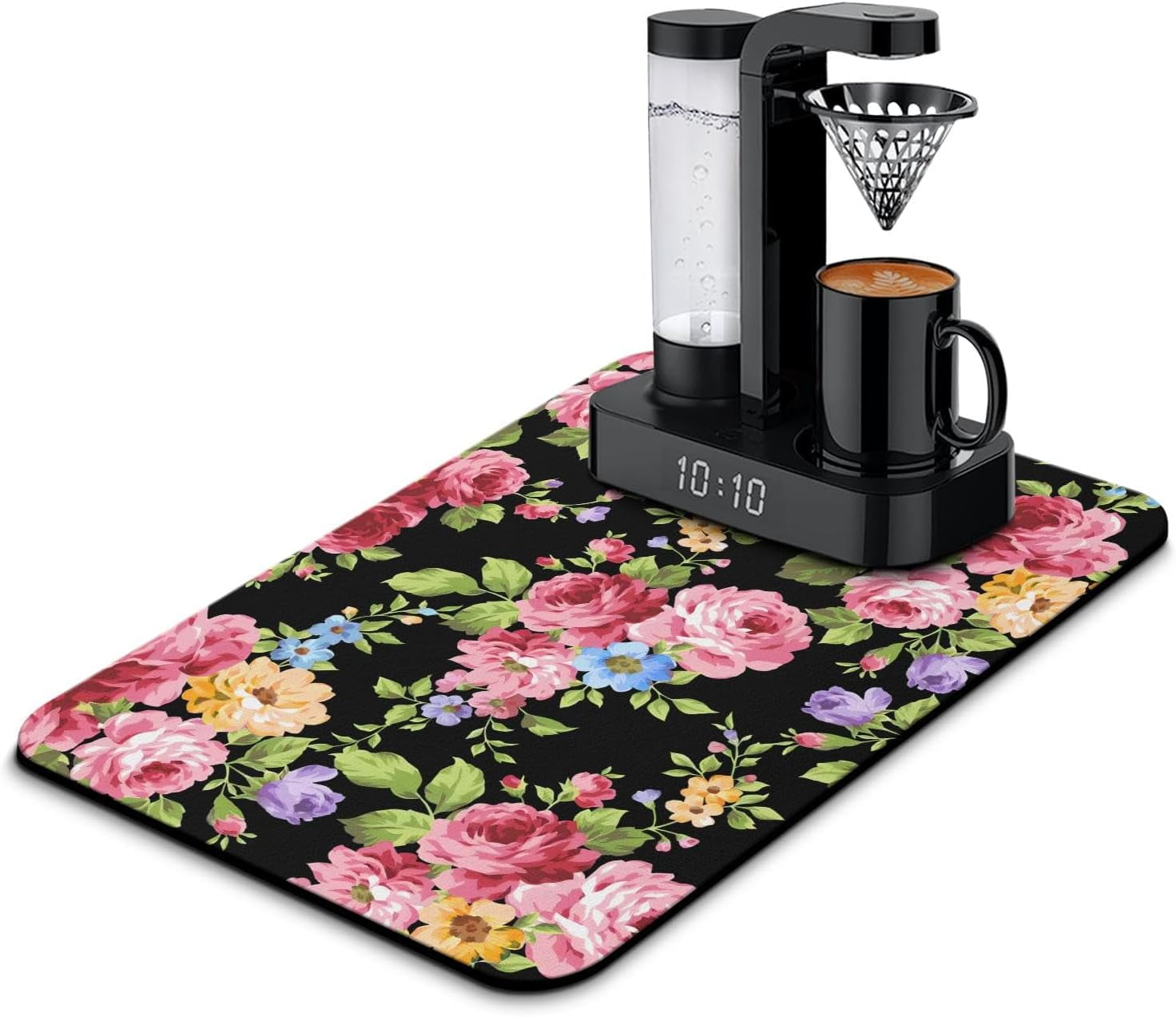 Small Coffee Bar Mats, Dish Drying Mat for Kitchen Counter Decor ...