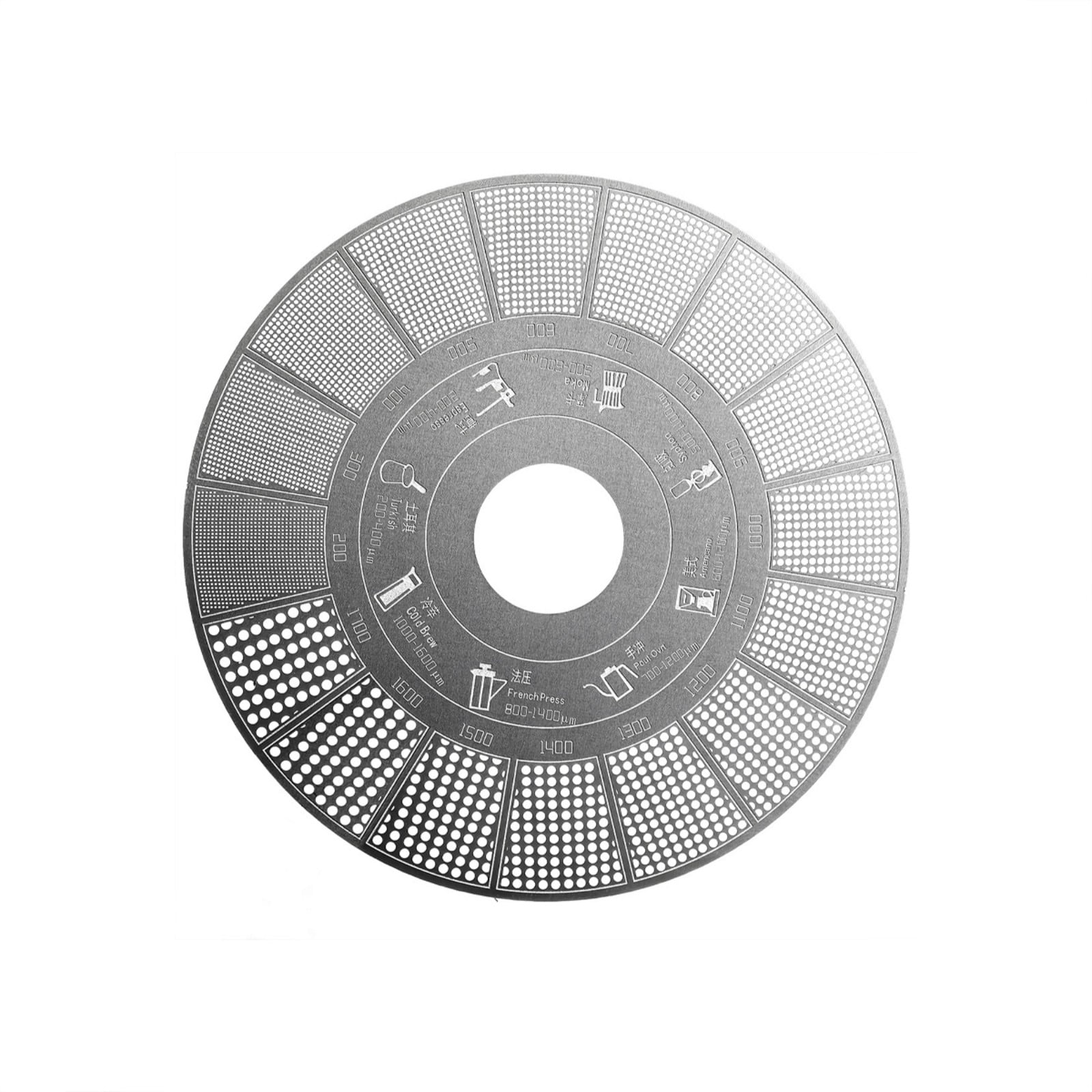 Small Coffee Grinds Size Comparison Gauge Metal Texture for Espresso ...