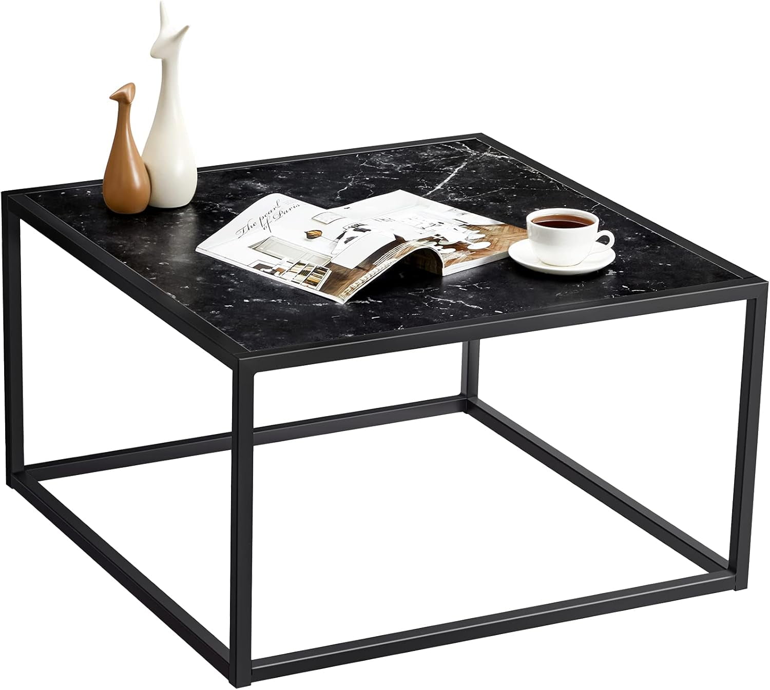 Small Coffee Table Square Modern Coffee Tables for Small Space Low ...