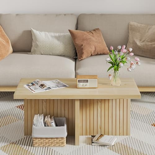 Small Coffee Tables with Storage, Farmhouse Simple Living Room Coffee ...