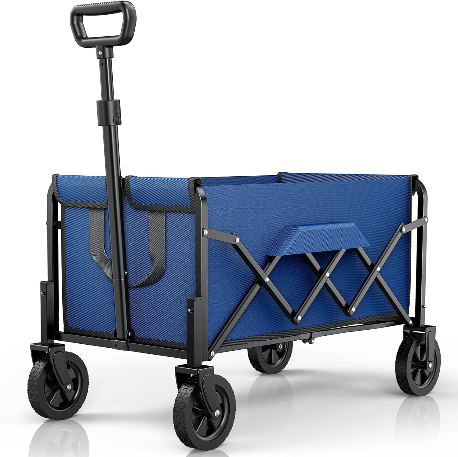 Small Collapsible Wagon with Wheels, Foldable Wagon Carts with 200lbs ...