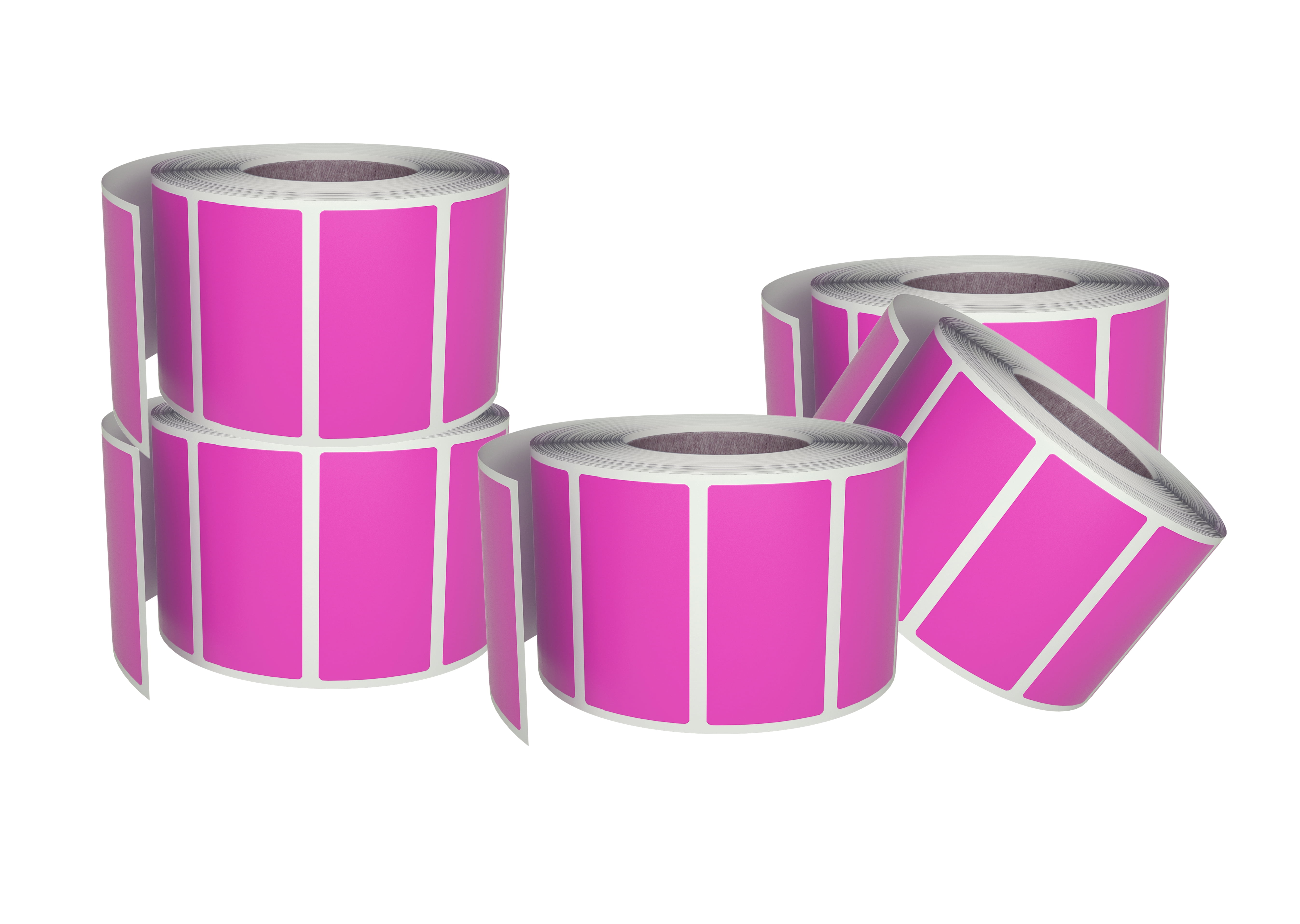 Small Color Coding Sticker Roll 1.57" x 0.75", 5 Rolls- 2500-Pack ...