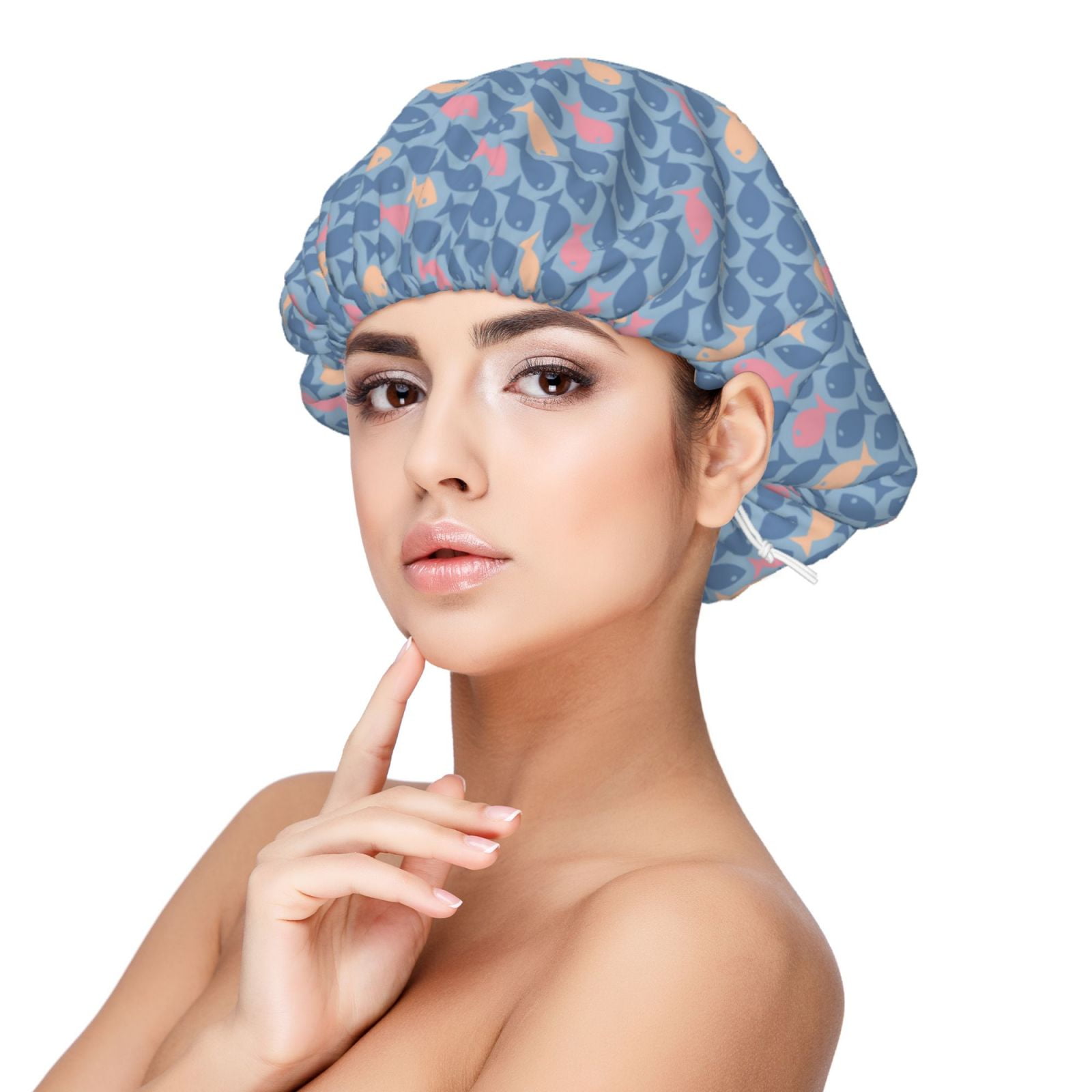 Small Colorful Fish Silk Bonnet for Sleeping Women Men, Adjustable ...