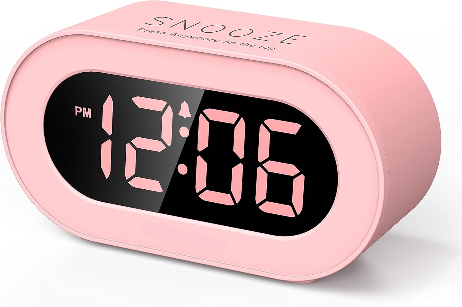 Small Colorful LED Digital Alarm Clock with Snooze, Simple to Operate ...