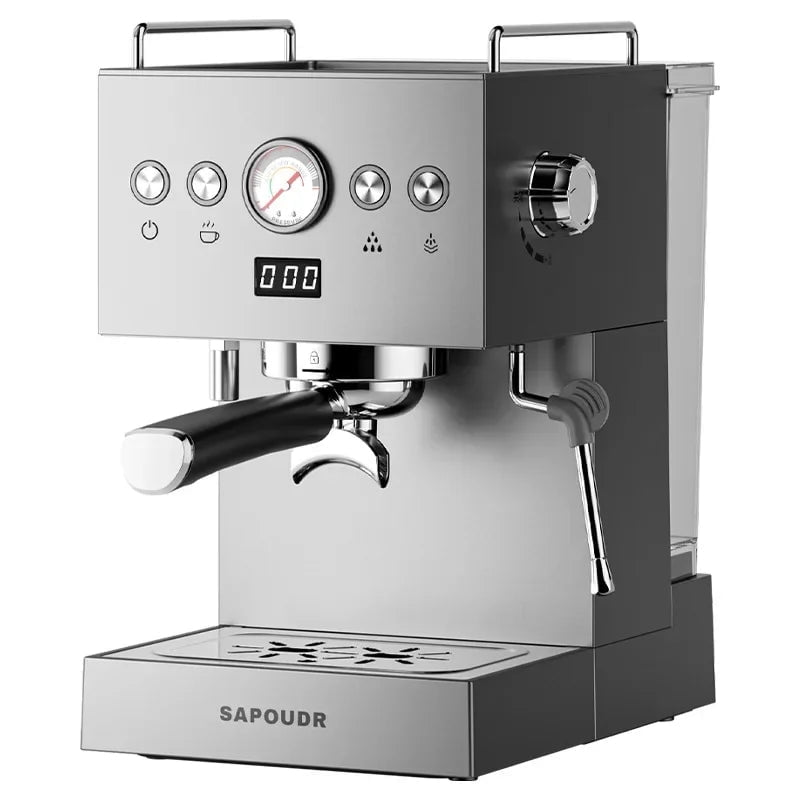 Small Commercial Coffee Machine Simple Control Panel Italian Semi ...