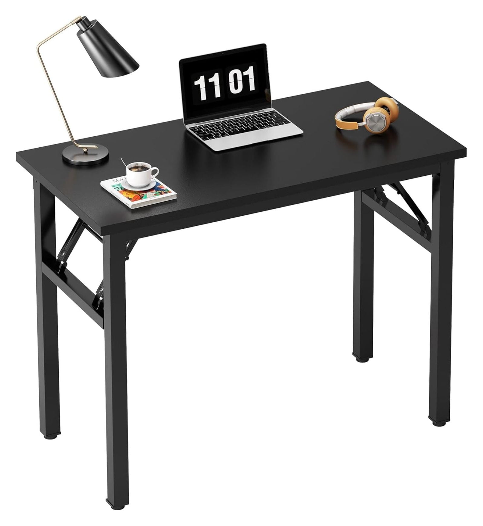 Small Computer Desk 31.5 inches Folding Table No Assembly Sturdy Small ...