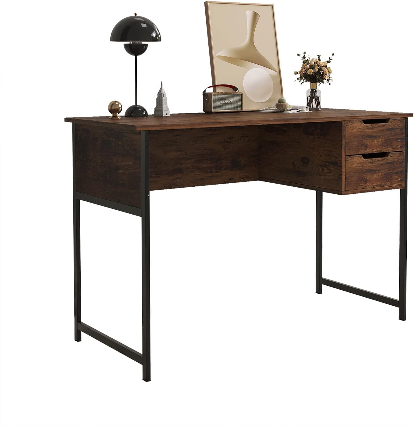 Small Computer Desk with Drawer Home Office Desks for Small Spaces, 39. ...