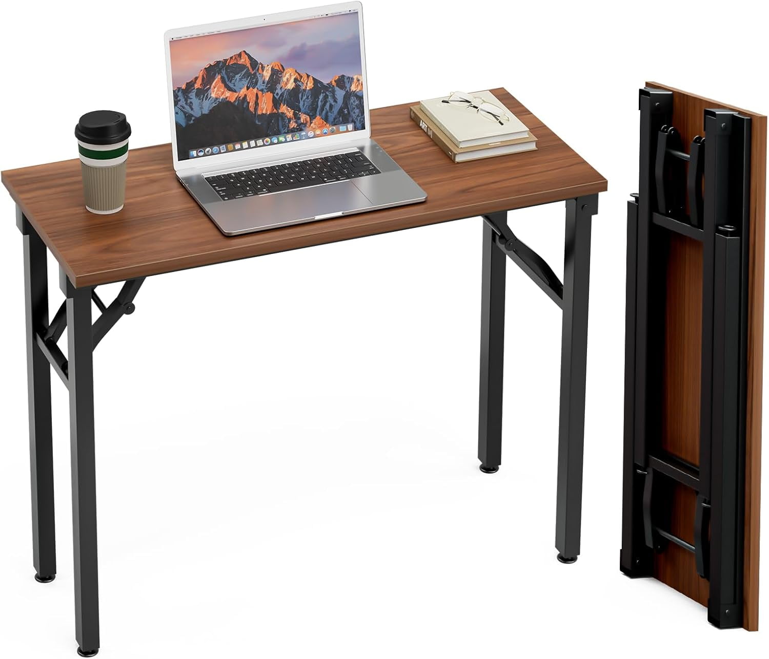 Small Computer Desk Folding Table - 35.8" Foldable Office Desk, No ...