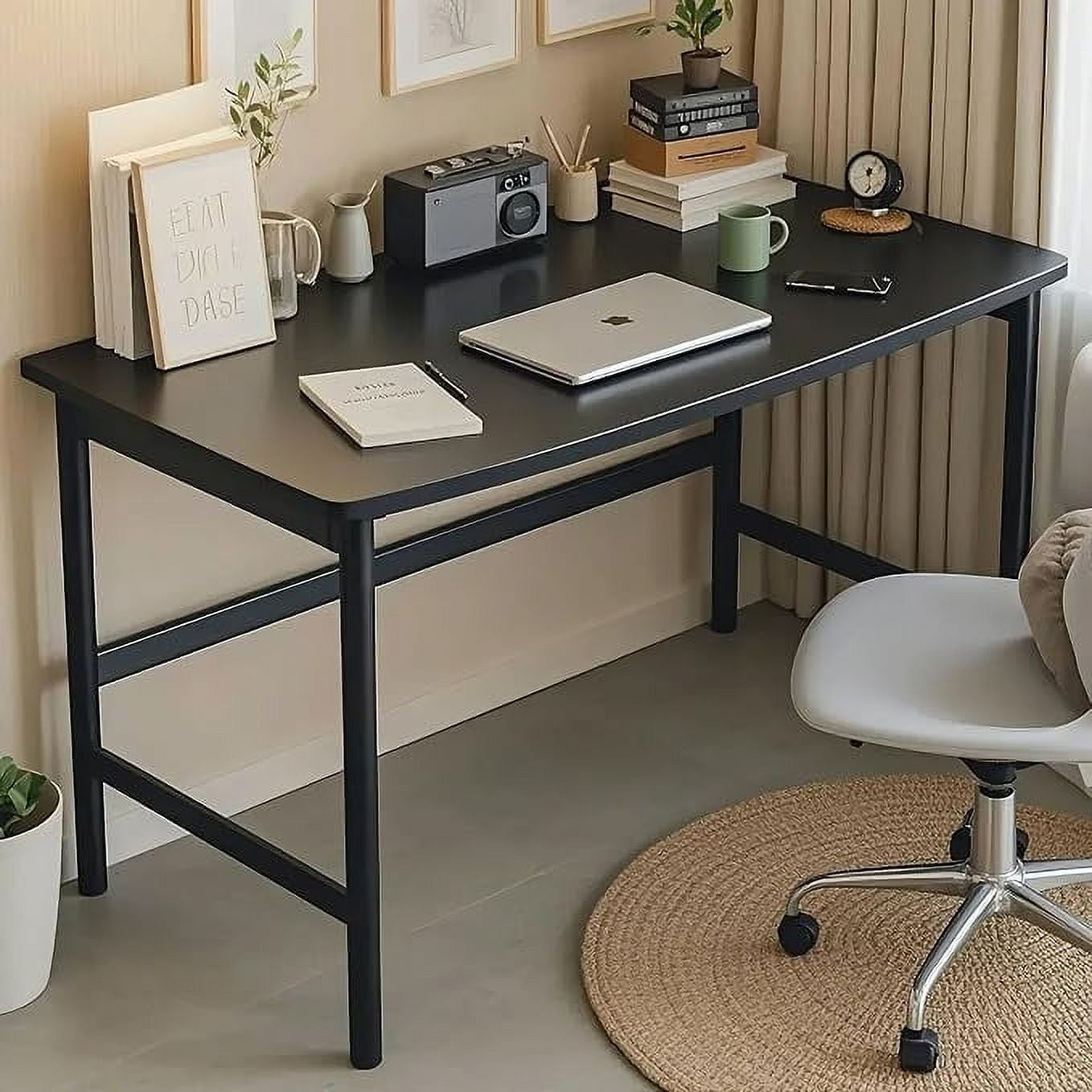 Small Computer Desk Simple Style Office Desk Study Work Table for Home Bedroom Writing Desk ...