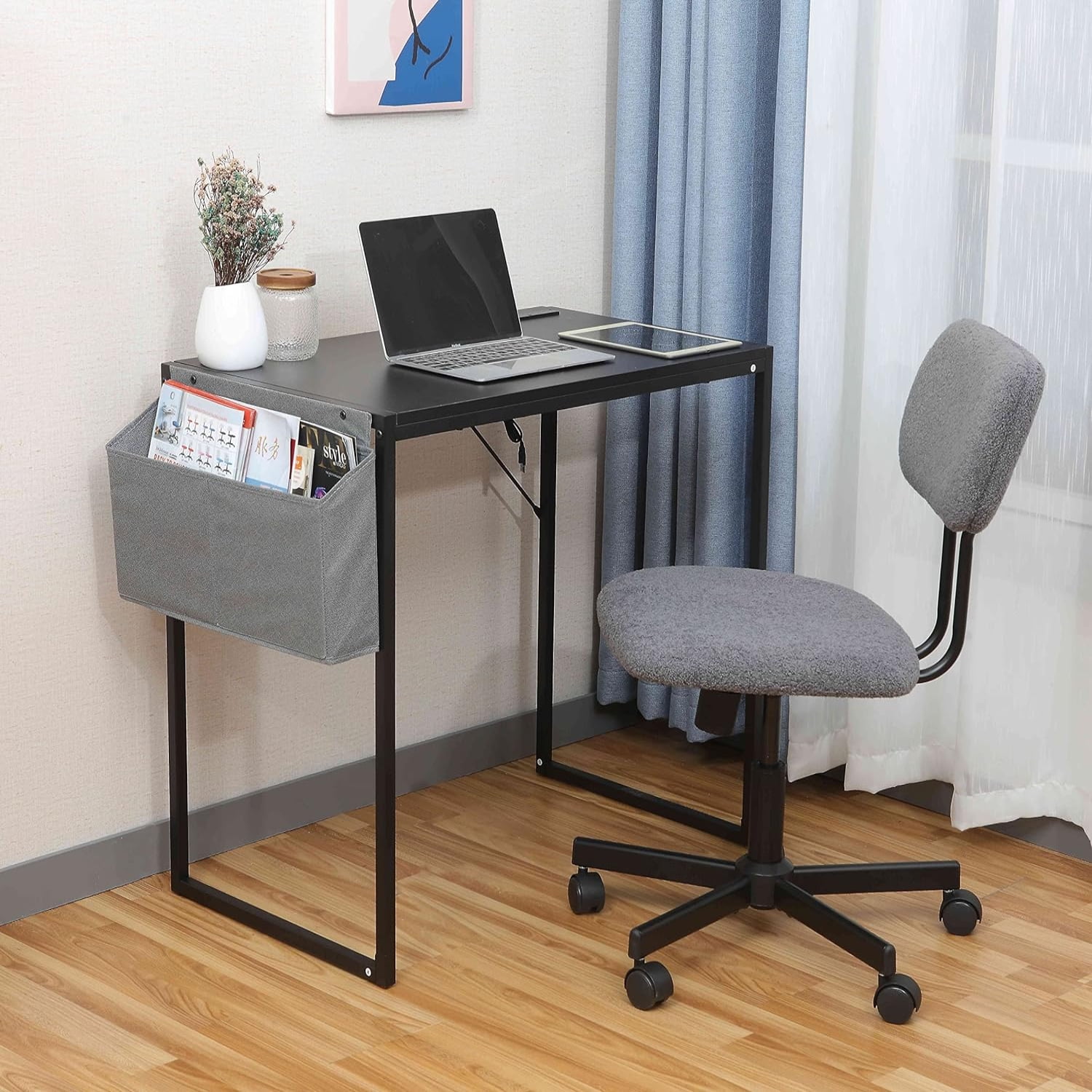 Small Computer Desk Simple Style Writing Desk for Small Spaces 48 Inch ...