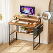 Tribesigns Computer Desk with 2 Drawers, 47 Inch Home Office Desk with ...