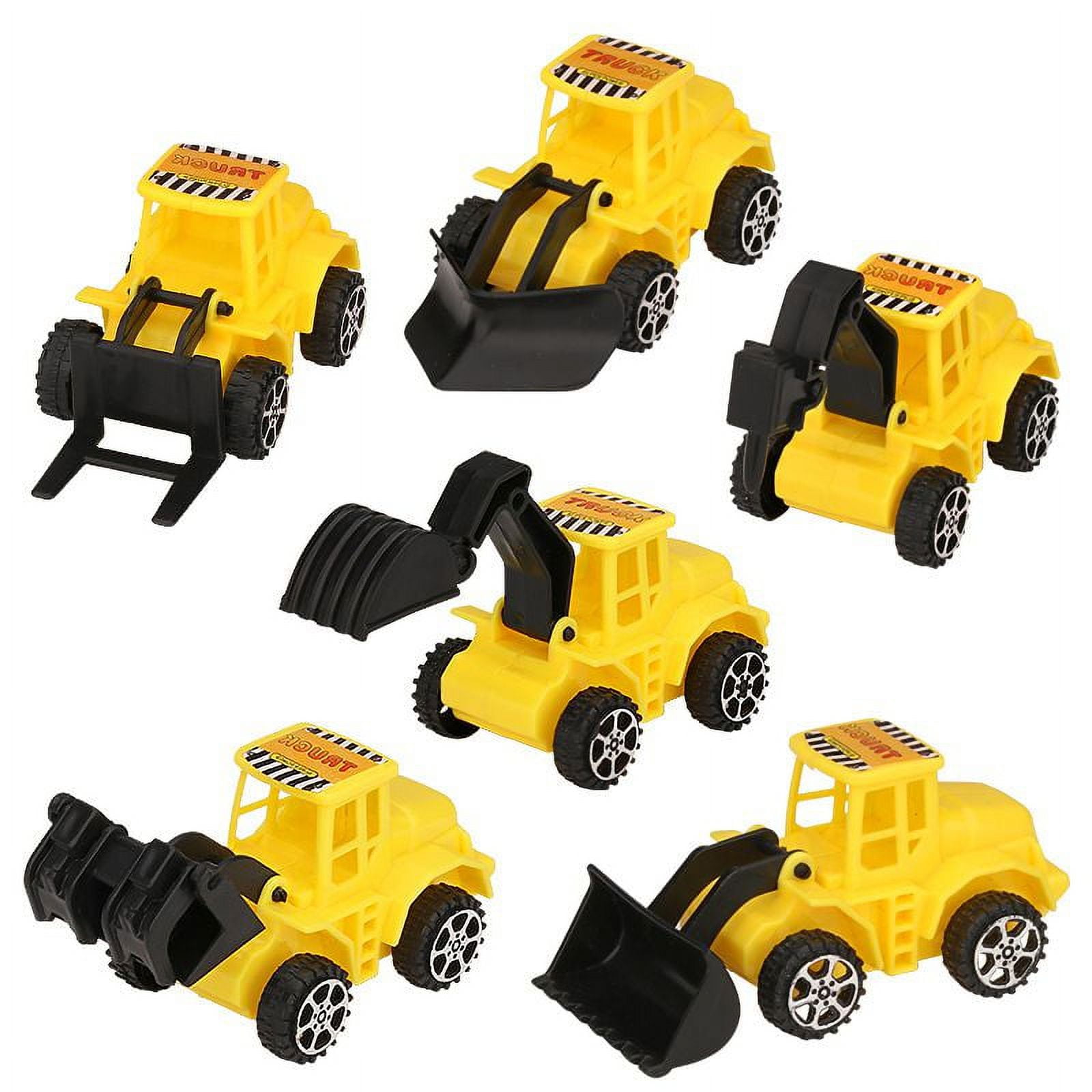 Small Construction Toys, 6Pcs Construction Vehicles Trucks Kids ...