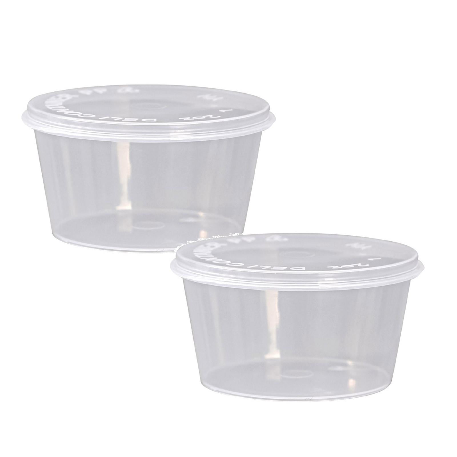Small Containers With Lids 50PCS 4oz Small Plastic Containers With Lids ...