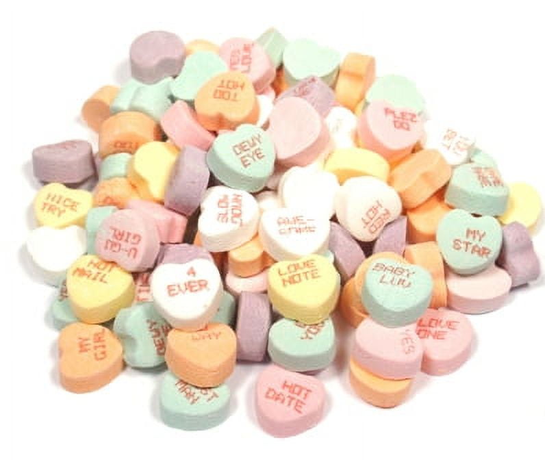Small Conversation Hearts 1 lb Bulk Candy Bag for Valentine's Day ...