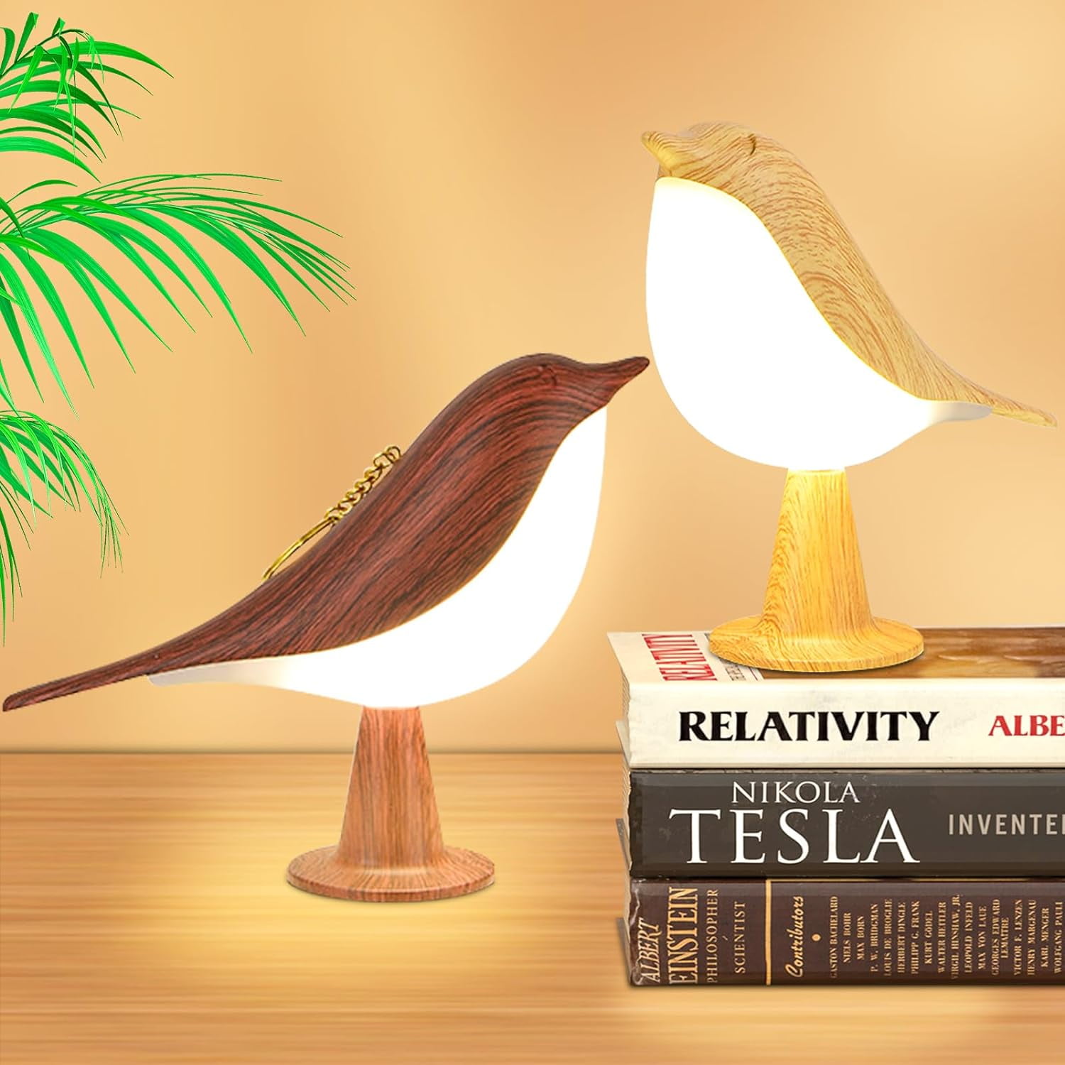 Small Cordless Bird Lamp, Touch Night Light with 3 Color Temperature ...