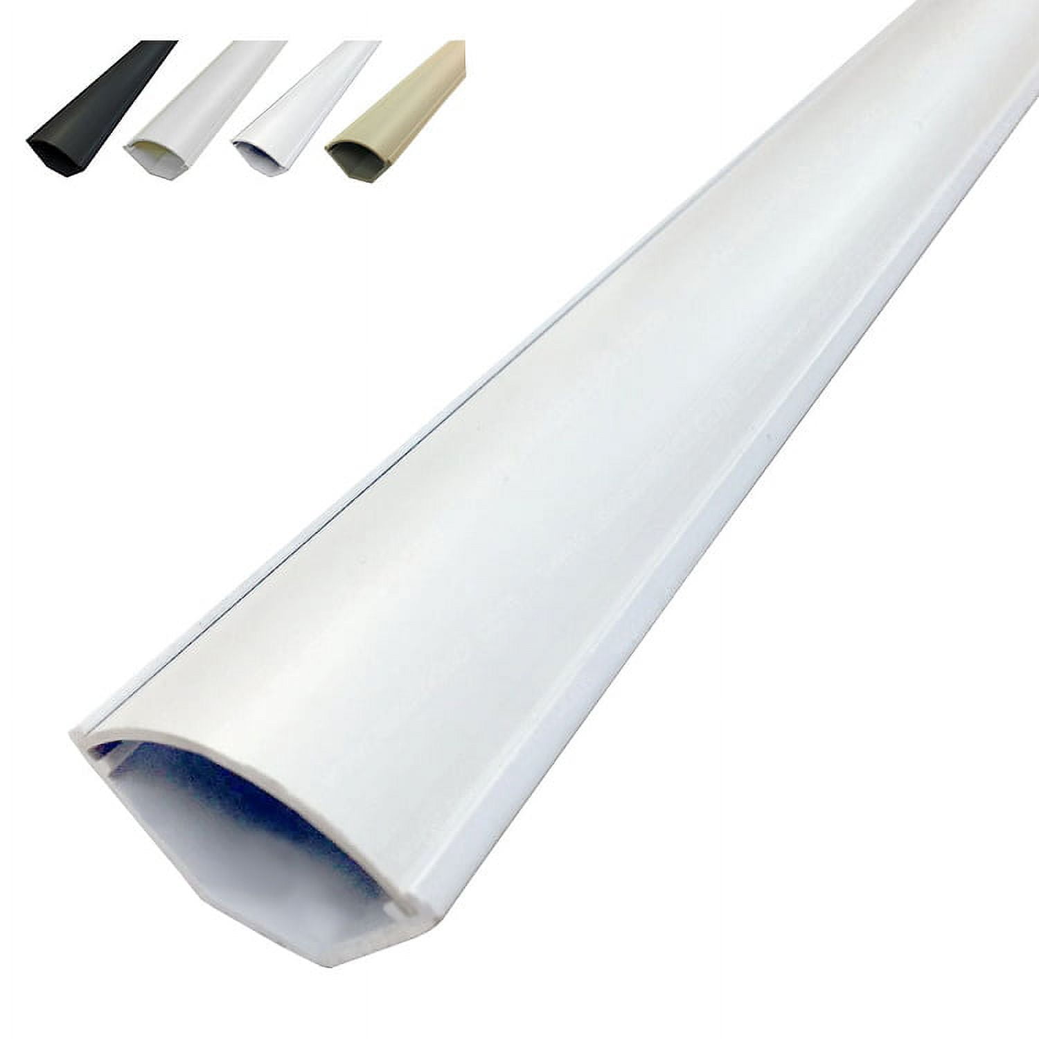 Small - Corner Duct Cable Raceway - 5 Feet -White - Walmart.com