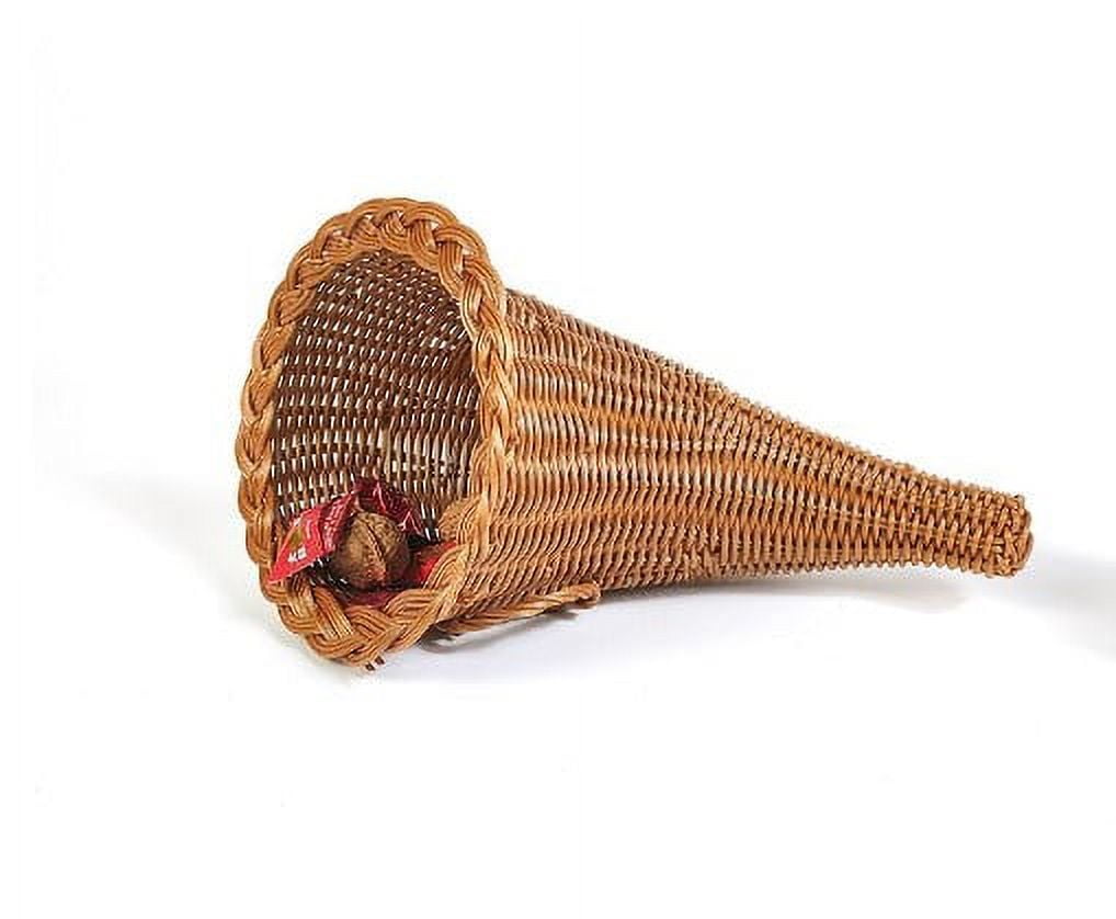 Small Cornucopia Basket Bread Basket Desktop Snack Basket Table ...